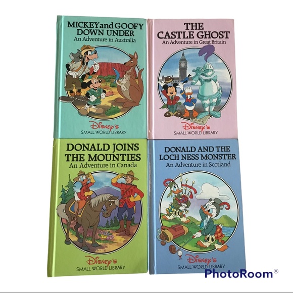 Disney | Toys | Disneys Small World Library Books Set Of 4 | Poshmark